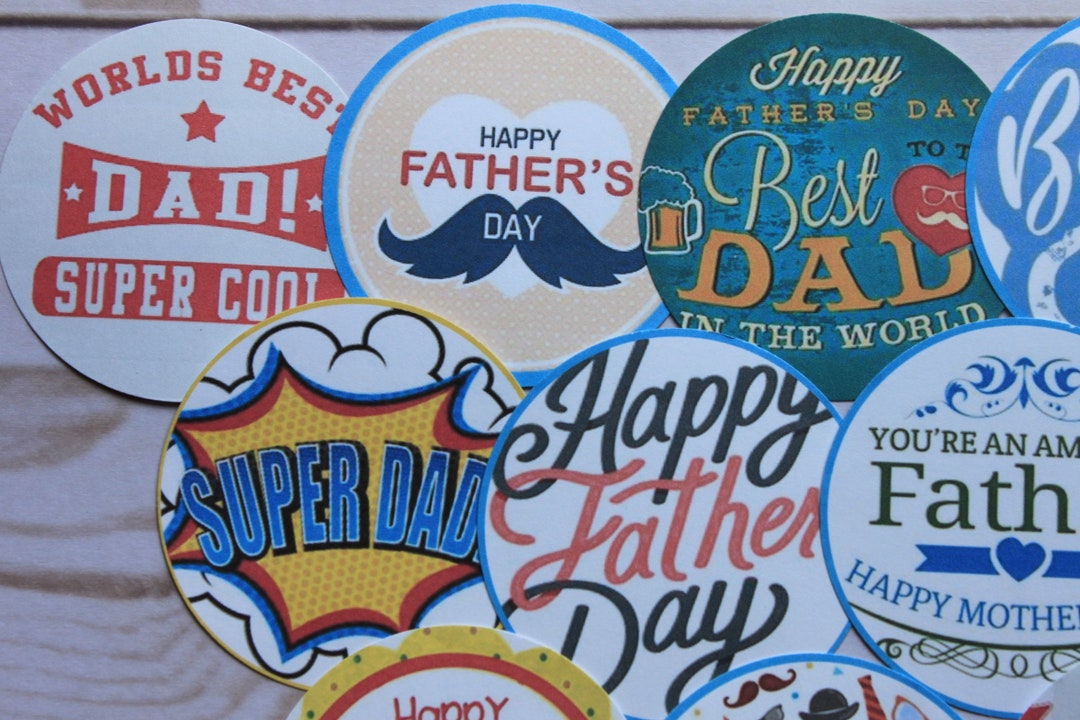 Happy Father's Day Cardstock Cutouts - Air Freshie Designs - Etsy