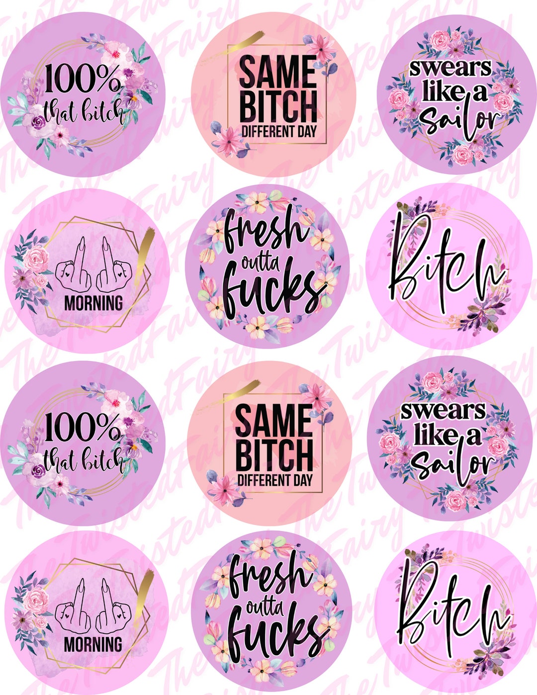 Freshie Card-stock Designs: Grab Bag of 24 Printed Cards - Etsy