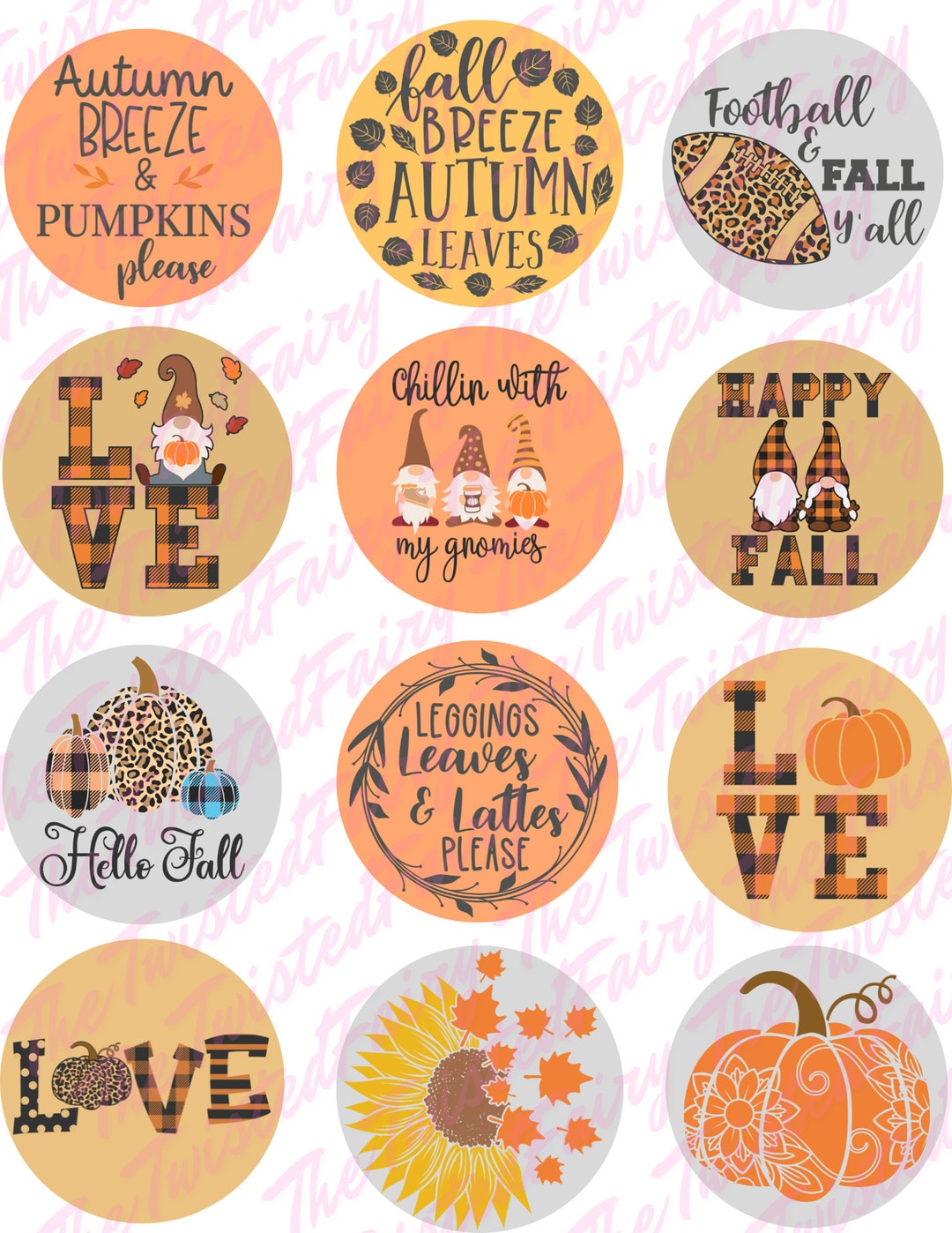 Fall Card-stock Prints, Card-stock for Freshies, Freshie Card-stock - Etsy