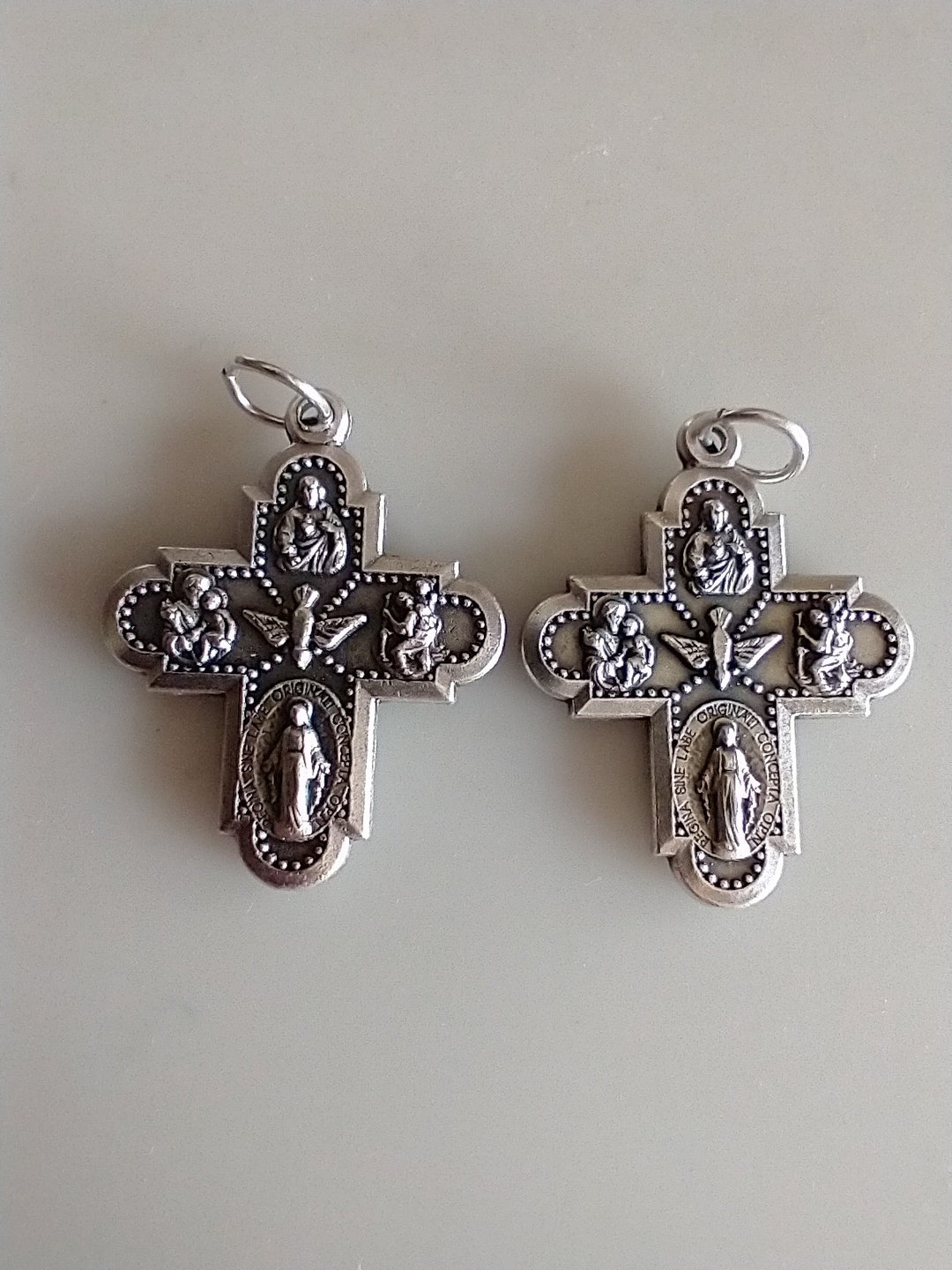 Catholic Lot of 2 - Five Way Protection Cross Medals - Etsy