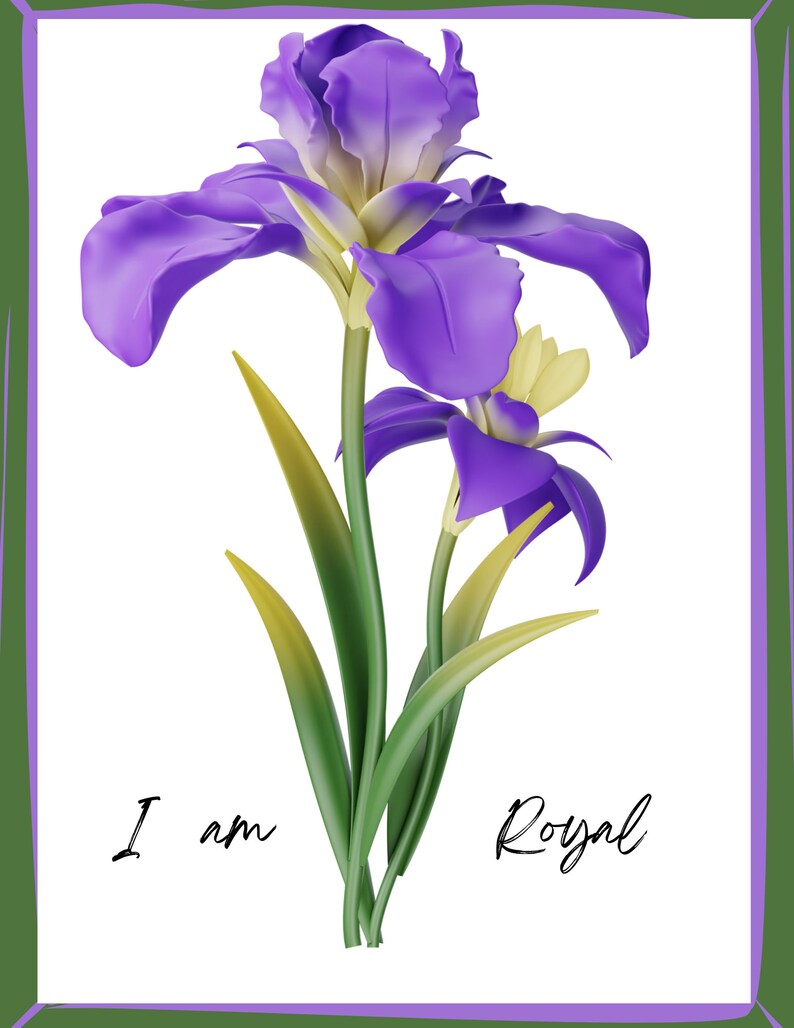 Flower Art Prints, Iris Flower Art, Flower Artwork, Flower Wall Art ...
