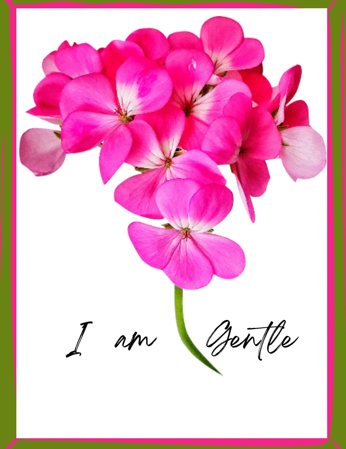 Flower Art Prints, Geranium Flower Art, Flower Artwork, Flower Wall Art ...