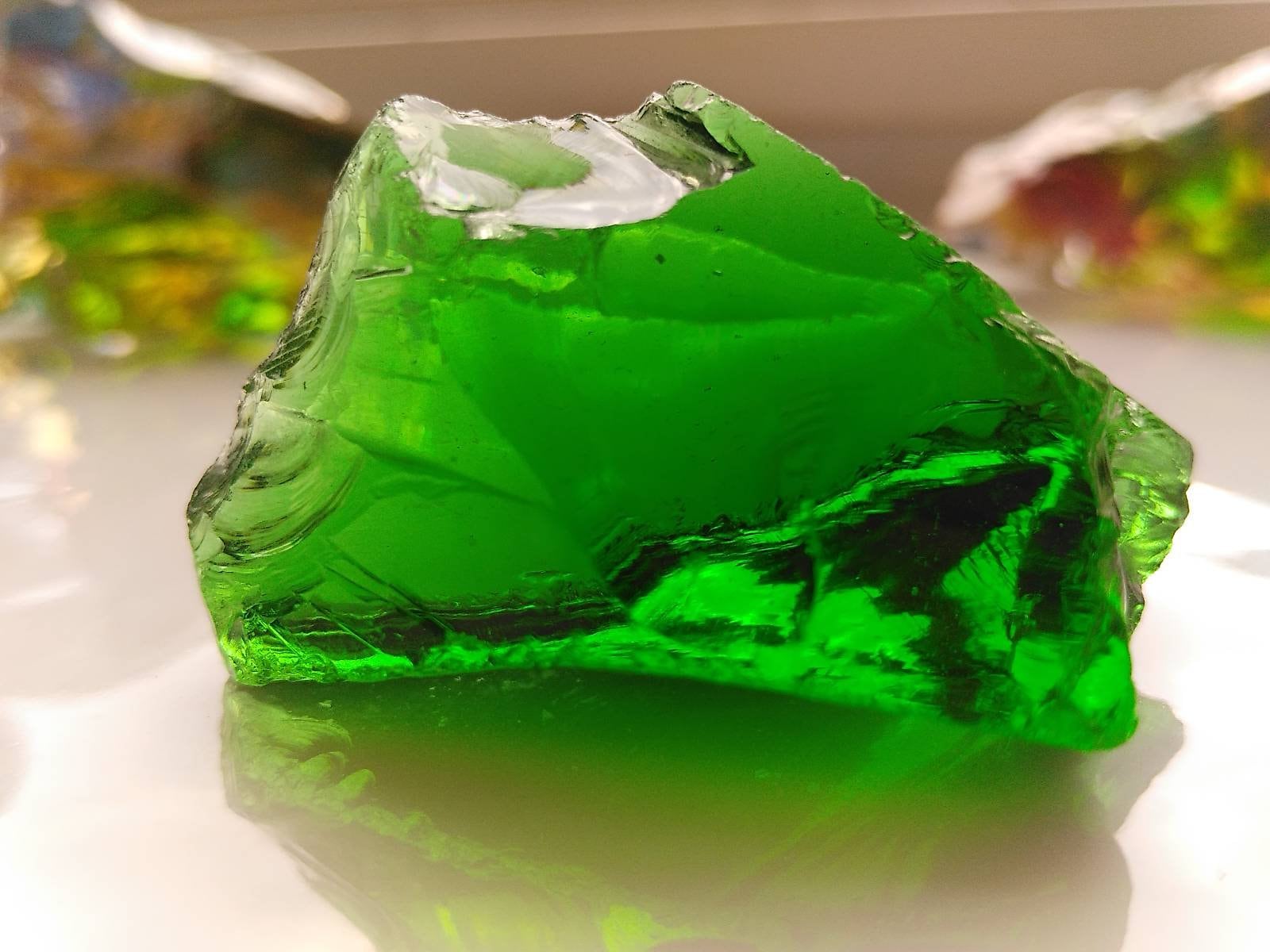 Andara Verde cristalino Arcángel Rafael Merlín Seres | Etsy