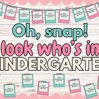 Teachers School Classroom Door Decoration Cutouts DIY Kit oh Snap, Look ...