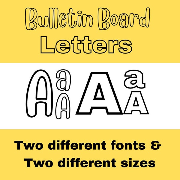 Bulletin Board Letters - Etsy