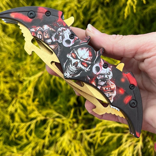 Custom Skull Knife - Etsy