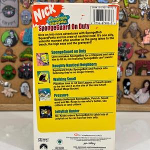 Spongebob Squarepants: Spongeguard on Duty VHS Nickelodeon VHS - Etsy