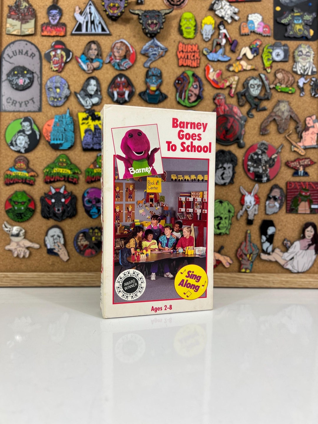 Barney Goes to School VHS - Etsy