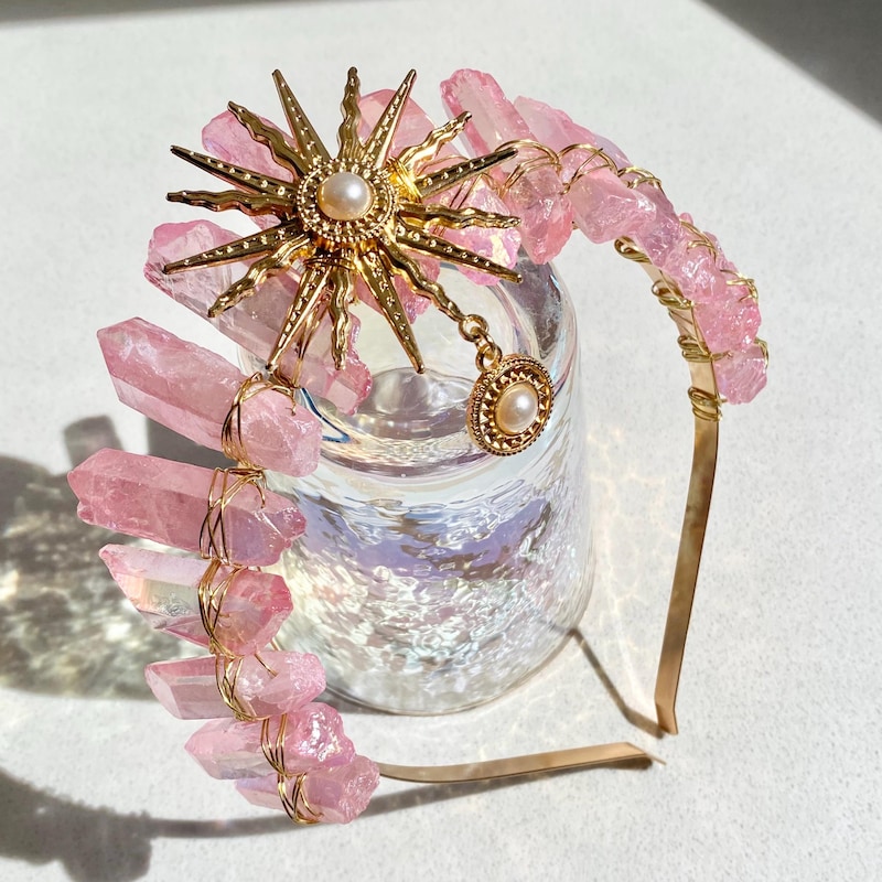 Pink Crystal Crown - Etsy