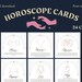 Angel Number Cards, 9 Post Cards, PDF PNG Digital Download, Zodiac ...