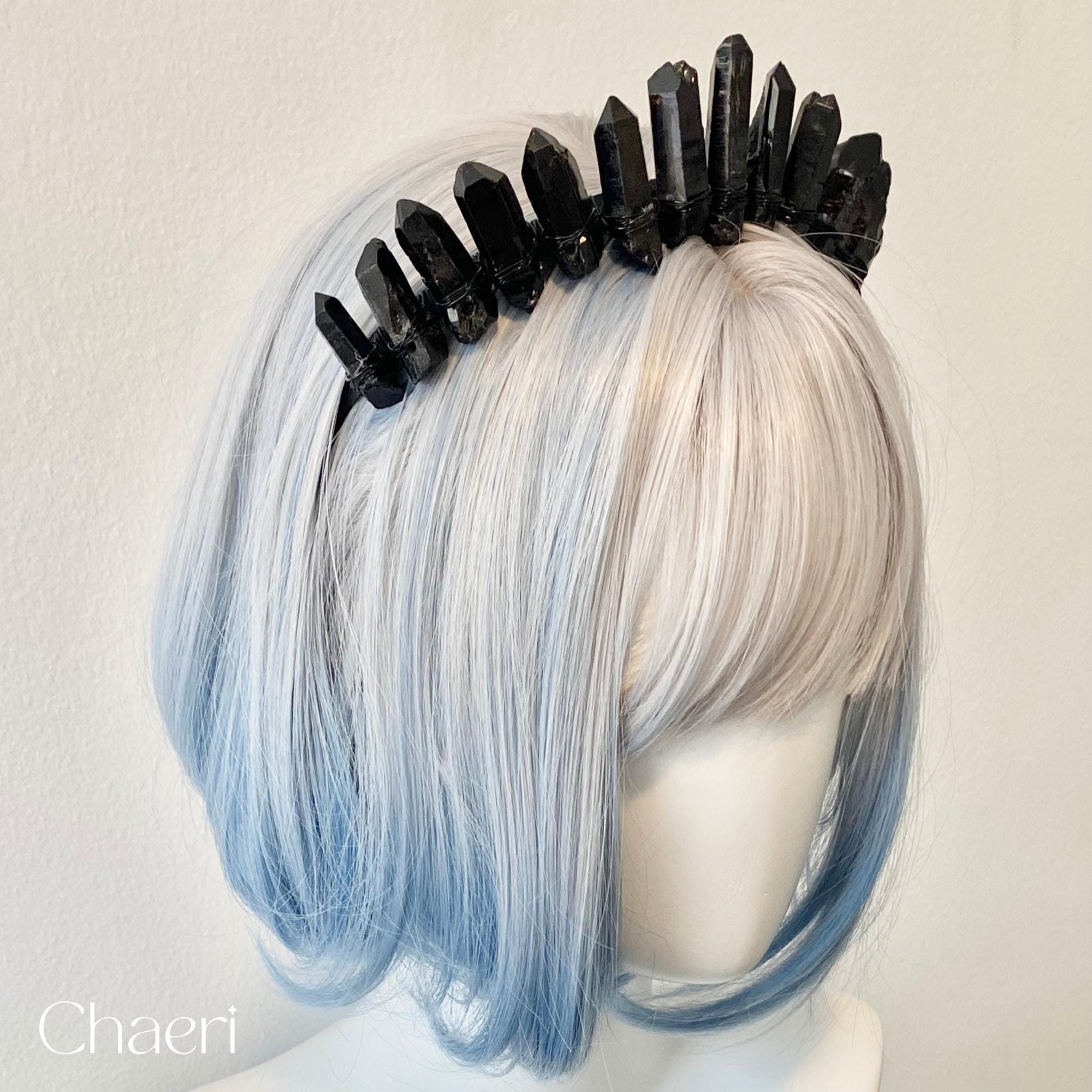 Raven | Black Crystal Crown, Tiara Goth Wedding Witch Festival ...