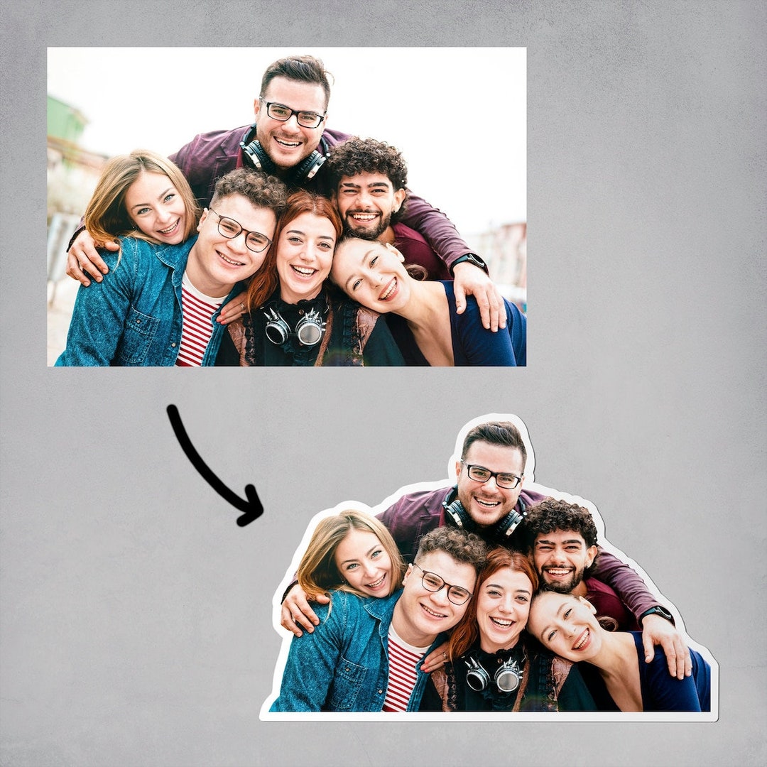 Custom Photo Stickers Personalized Picture Sticker Custom Portrait ...