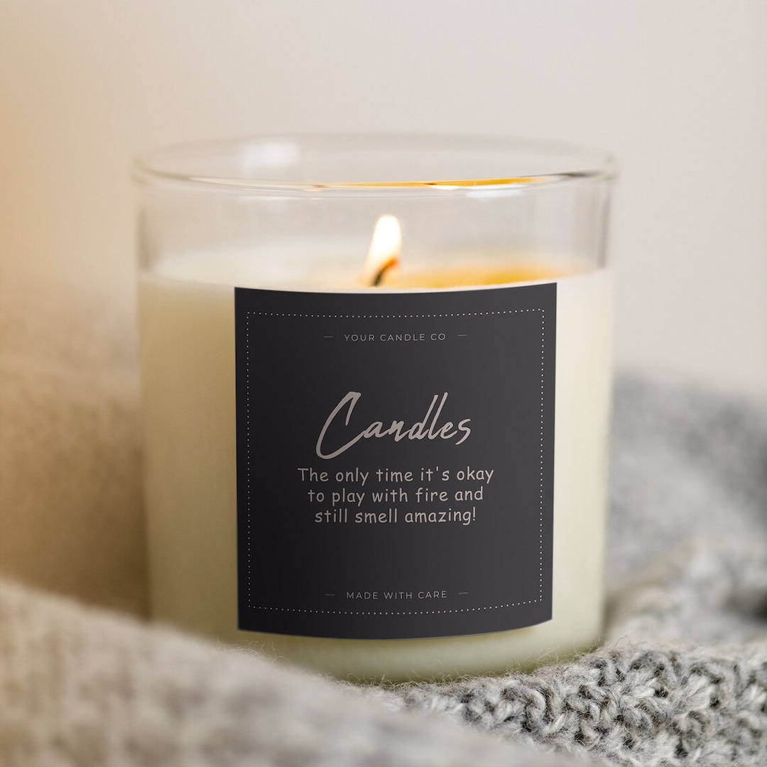 Candle Label Stickers Custom Candle Gifts Homemade Candle Stickers ...