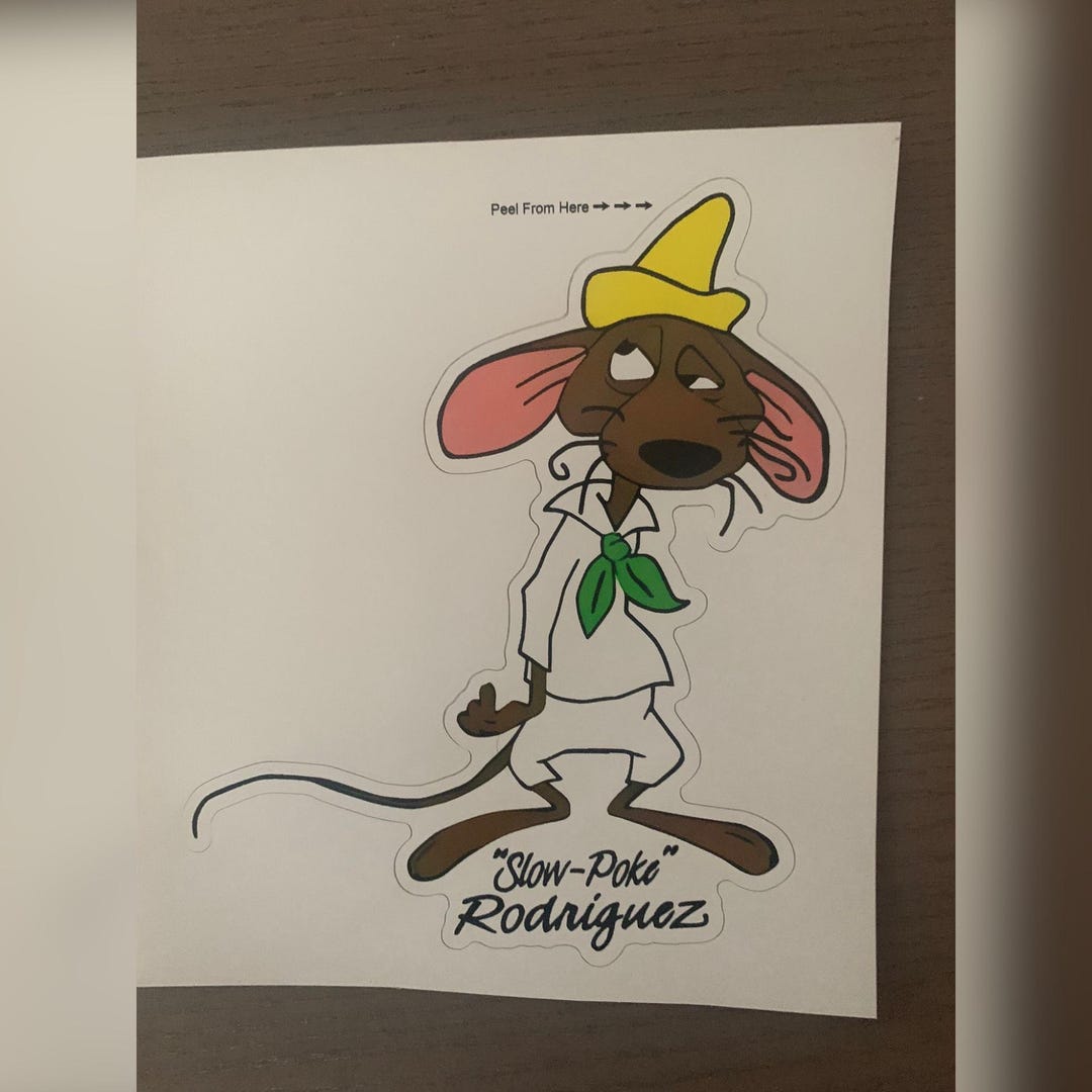 Slow Poke Rodriguez Sticker: Funny Waterproof Die Cut Decal - Etsy