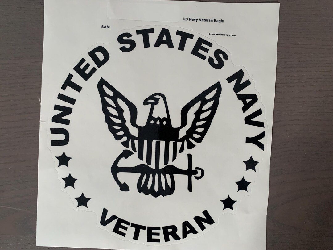 Us Navy Decal, Veteran Decal Sticker, Military Armed Forces Sticker for ...