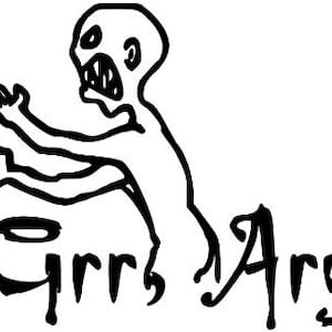 GRR Argh Buffy Decal: Vampire Slayer Black Vinyl Sticker - Etsy UK