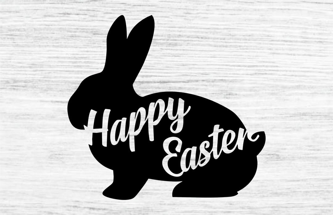 Happy Easter Decal: Bunny Waterproof Vinyl Sticker - Etsy