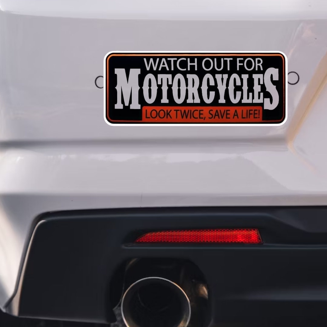 Watch Out for Motorcycles Sticker (pack of 2) | Aware Sticker | Be ...