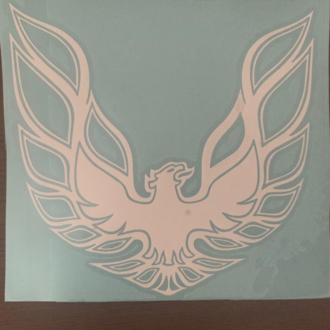 Firebird Decal, Bird Vinyl Car Decal, Wall, Laptop, Cell, Truck Sticker ...
