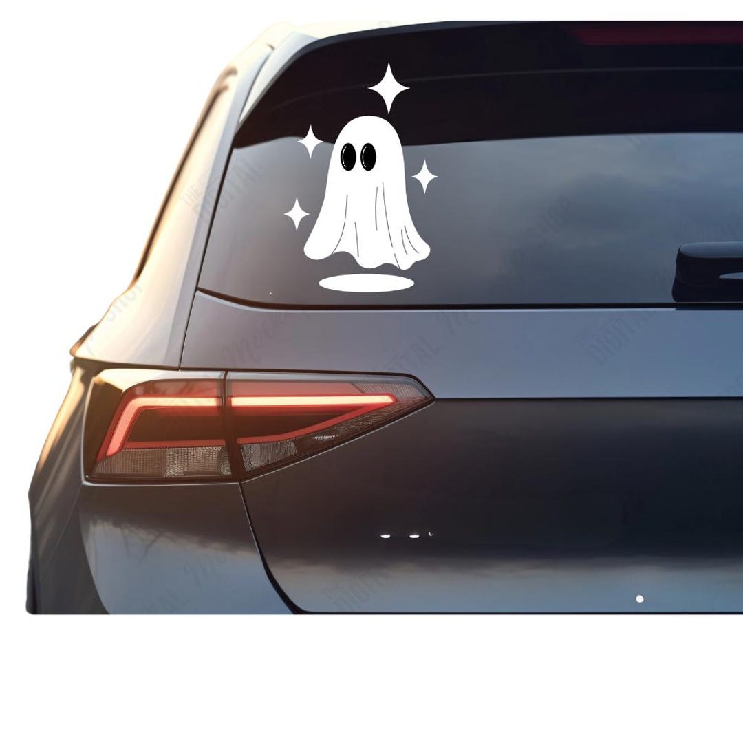 Spooky Ghost Vinyl Decal: Funny Car, Truck, Laptop Sticker - Etsy