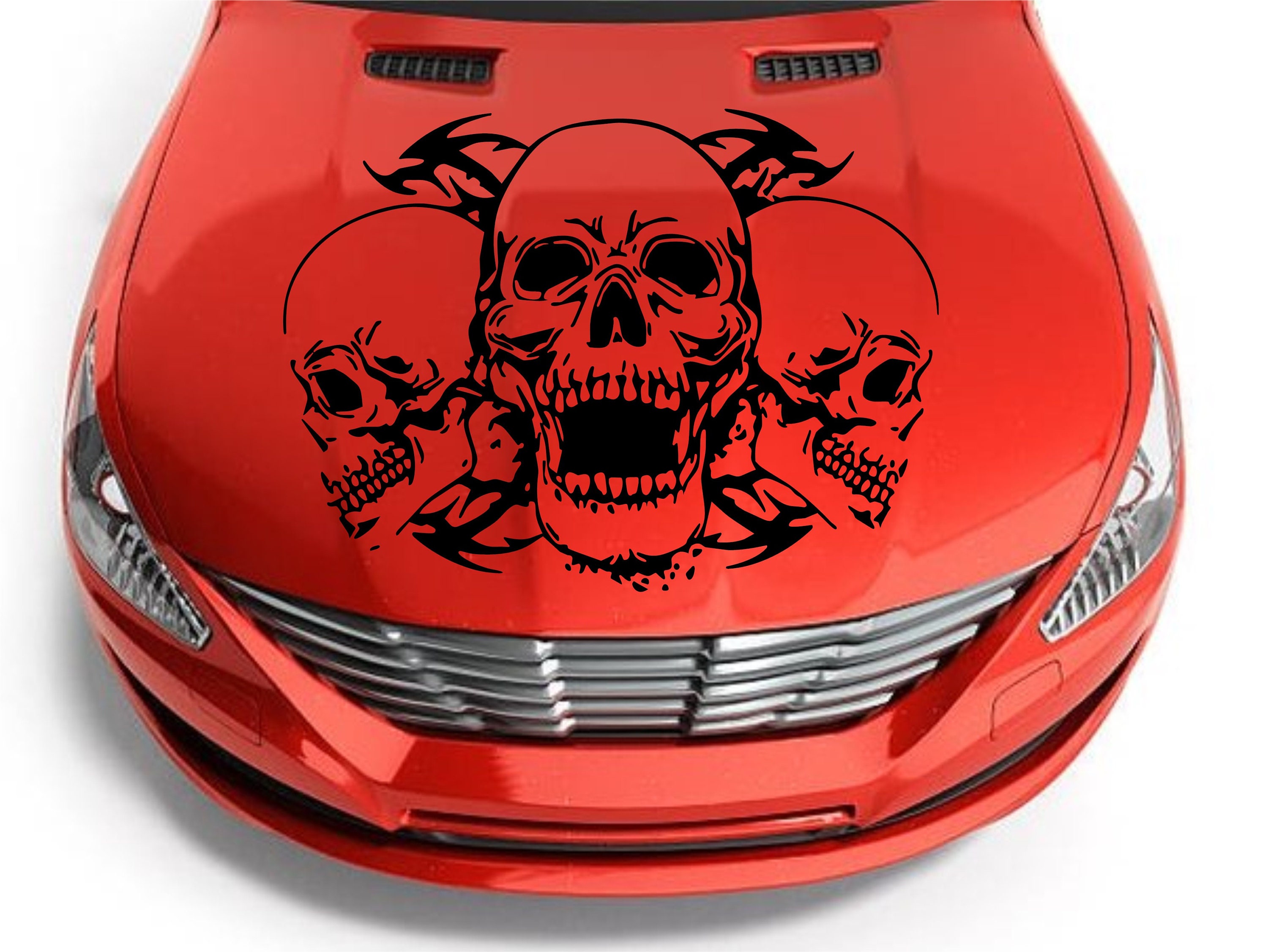 Vintage Skulls Vinyl Decal Sticker for Cars - Etsy