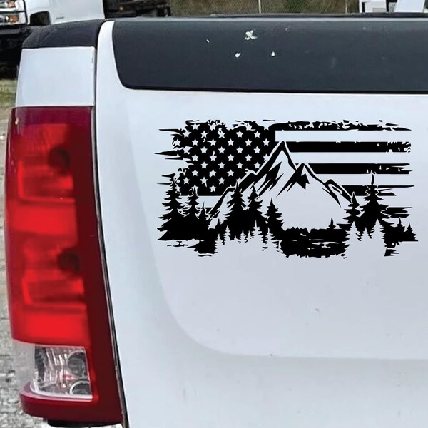 Car Mountain Decal - Etsy