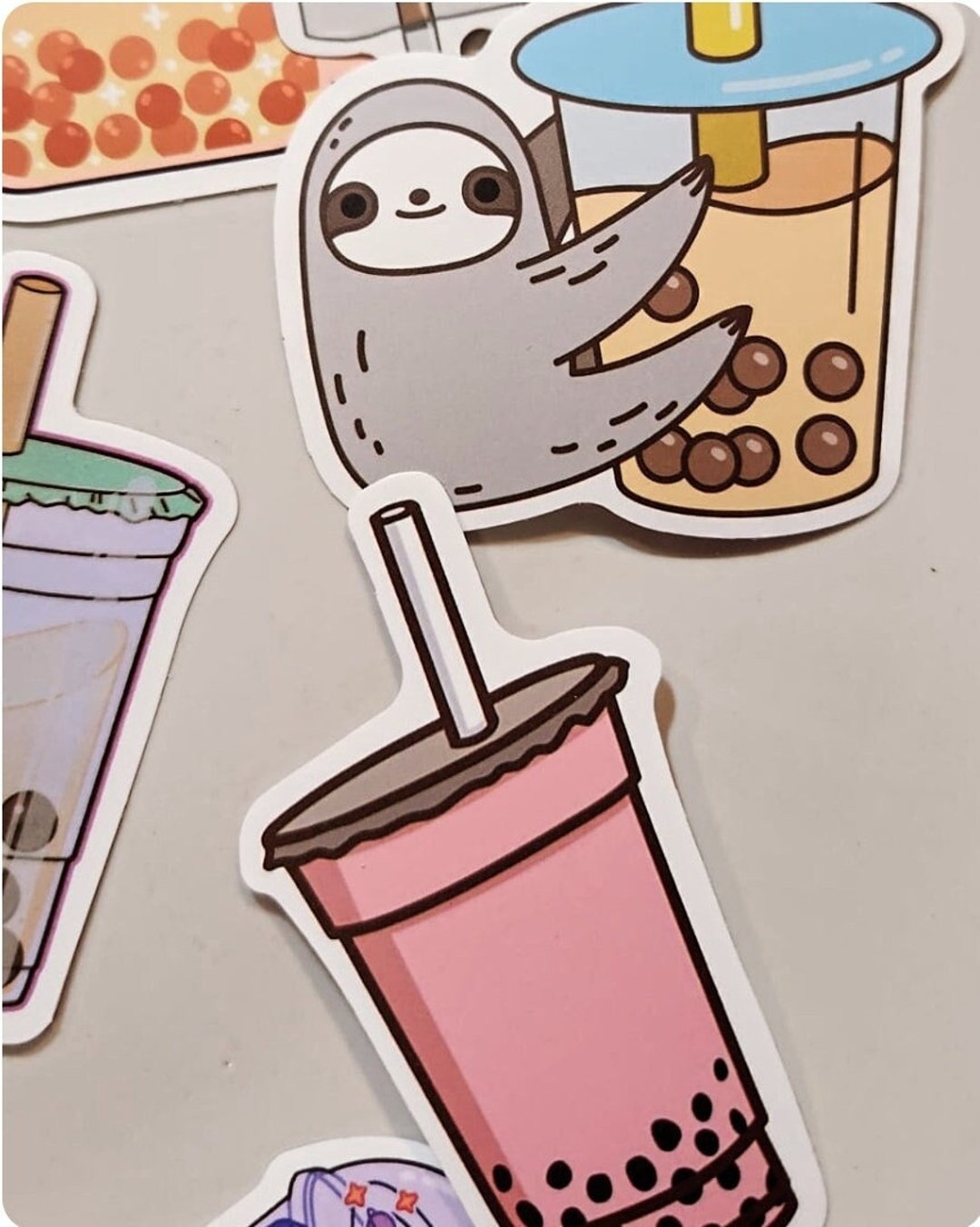 Boba Tea Stickers, Bubble Tea Stickers, Waterproof Stickers, Waterproof ...