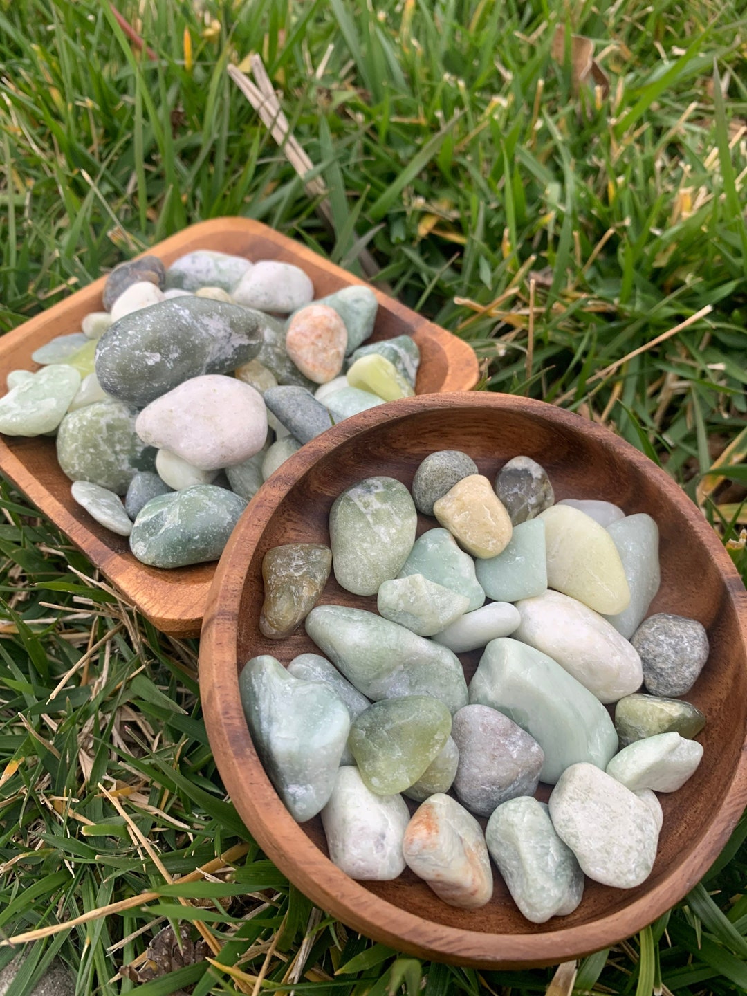 Jade, 100% Jade Tumble Stone, Jade Crystal, Real Jade Crystal, Money ...