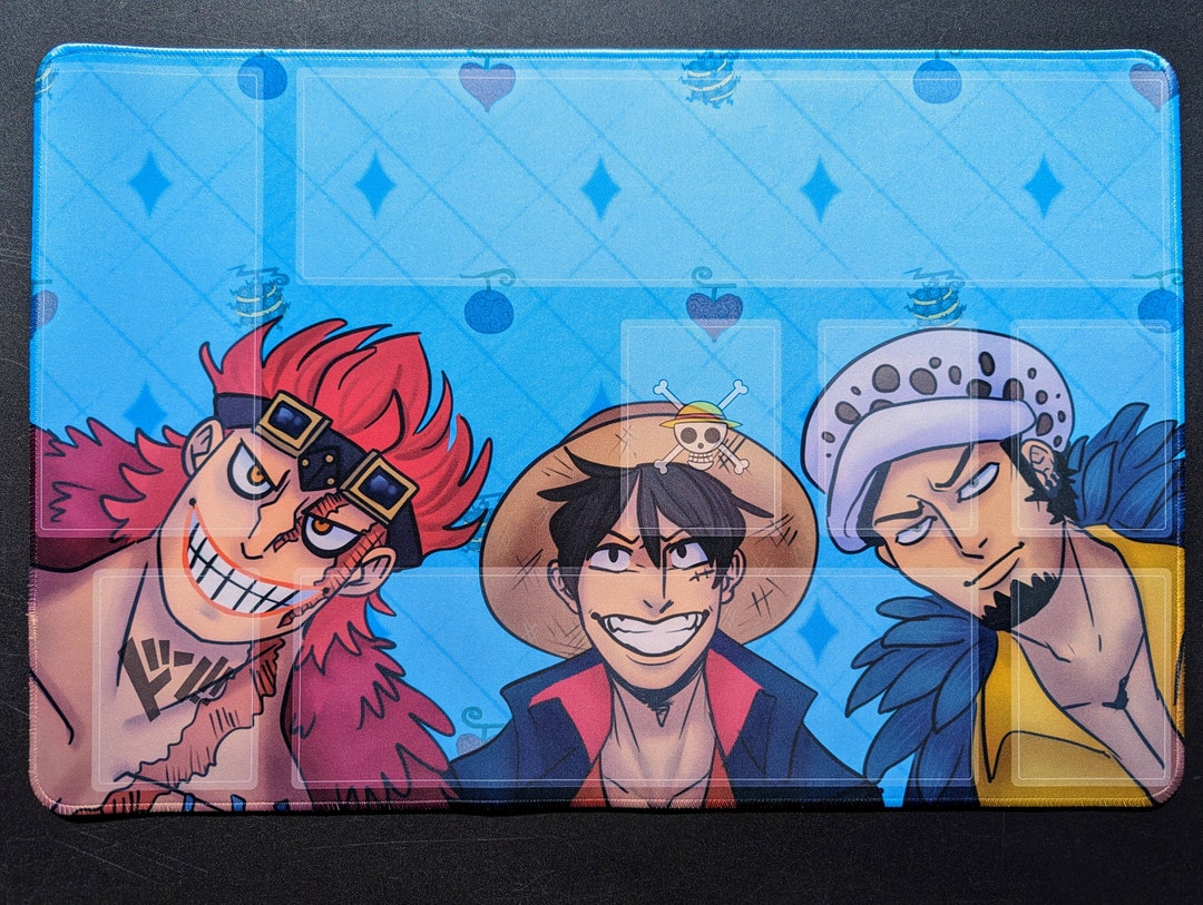 One Piece TCG Playmat Three Captains the Worst Generation, Luffy, Law ...