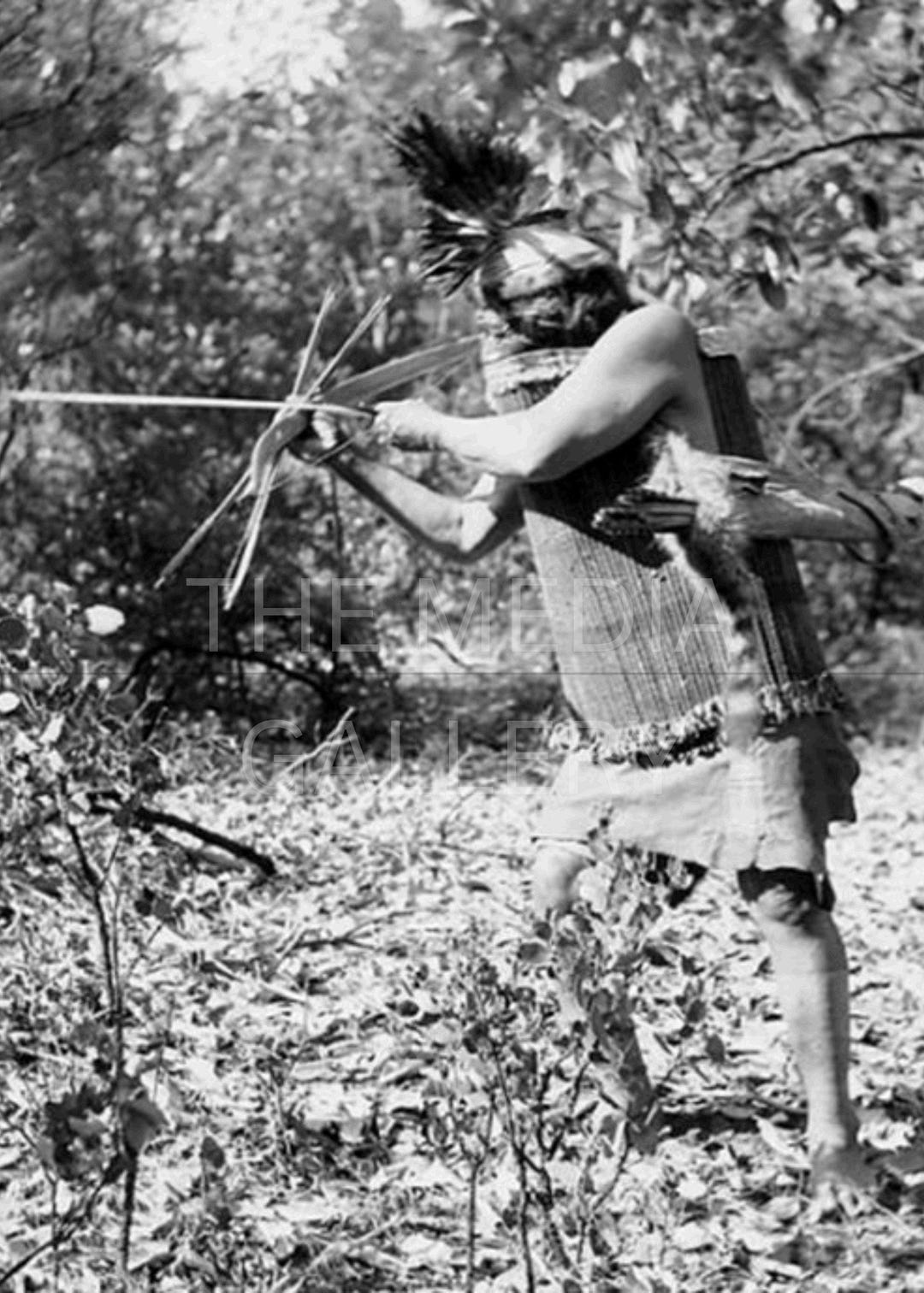 Pomo Warrior With Bow Photo Print Wall Art - Native American Art ...
