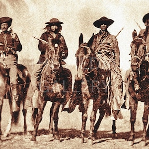 Custer's Scouts Photo Print – US Cavalry, Native American Western Art ...