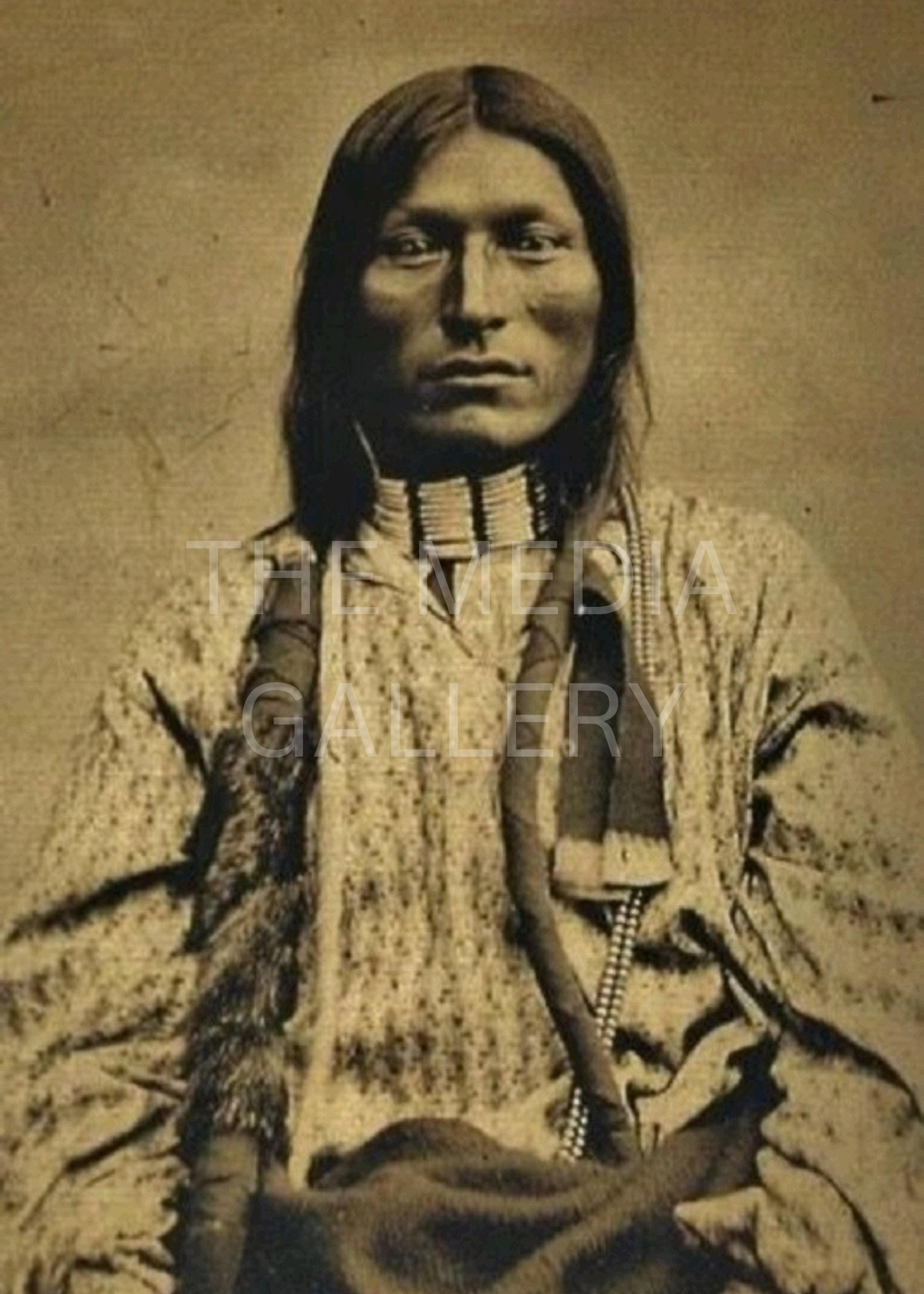 Cheyenne Man Photo Print Wall Art - Vintage Photo - Native American Art ...