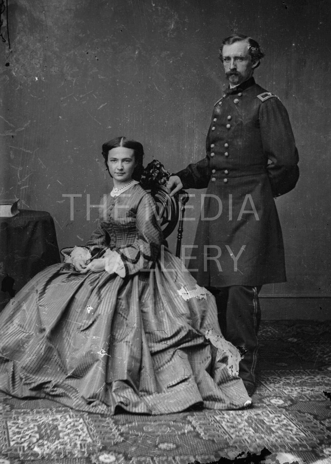 General Custer & Elizabeth Custer Photo Print - Native American Art ...