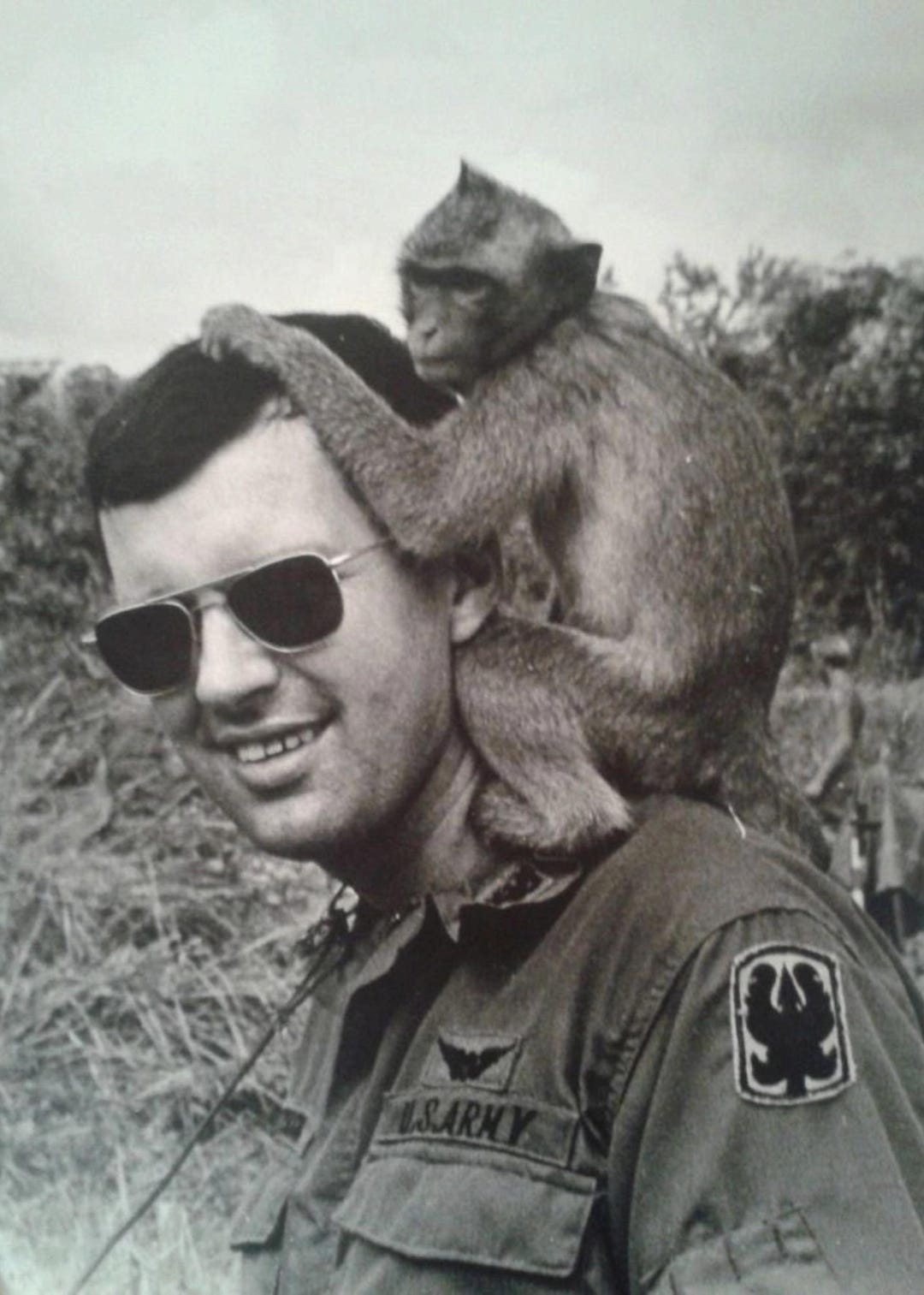 Vietnam War Photo Print – US Army Soldier & Monkey - Etsy