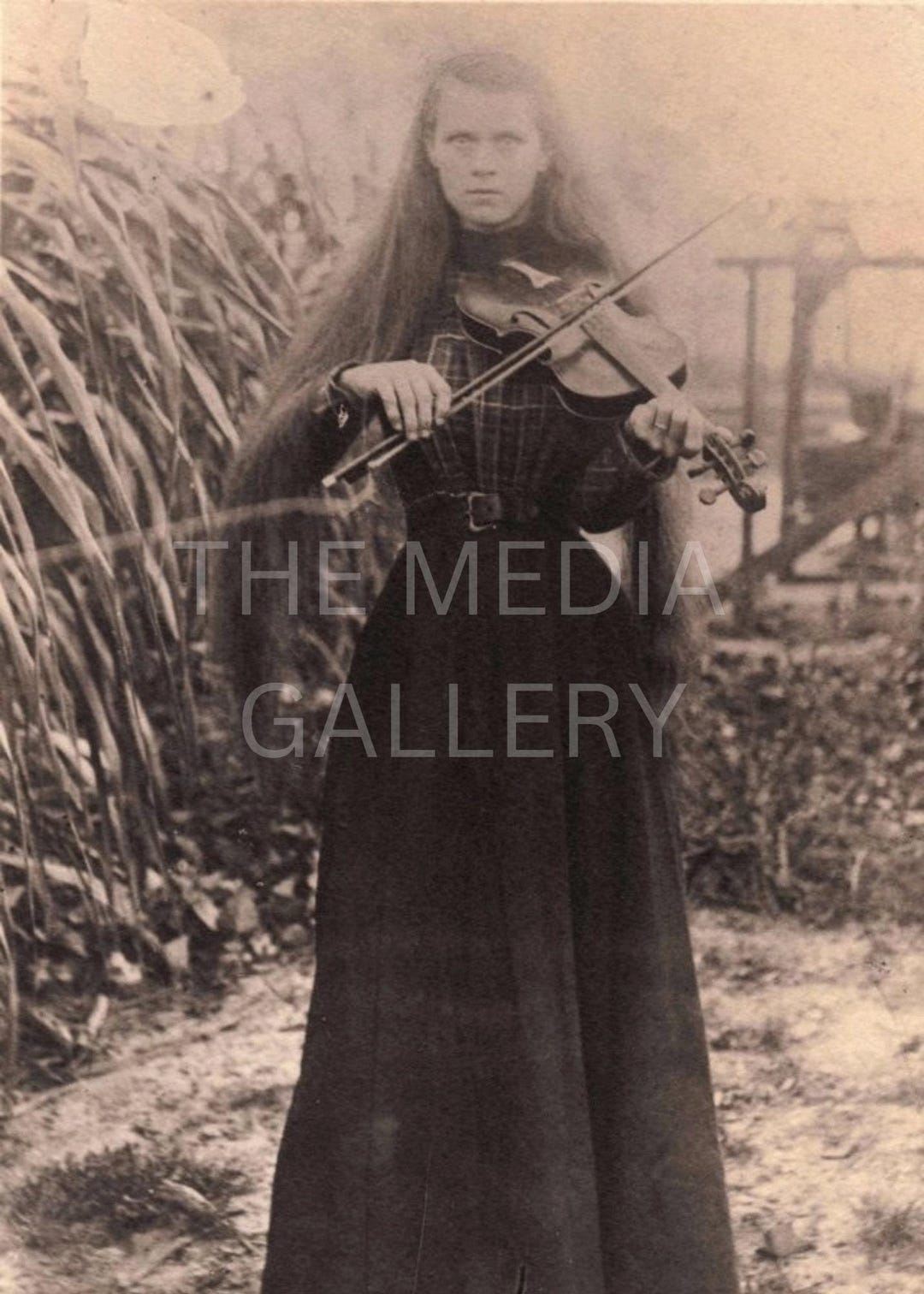 Victorian Girl & Violin Photo Print - Vintage Old Photo - Gothic Art ...