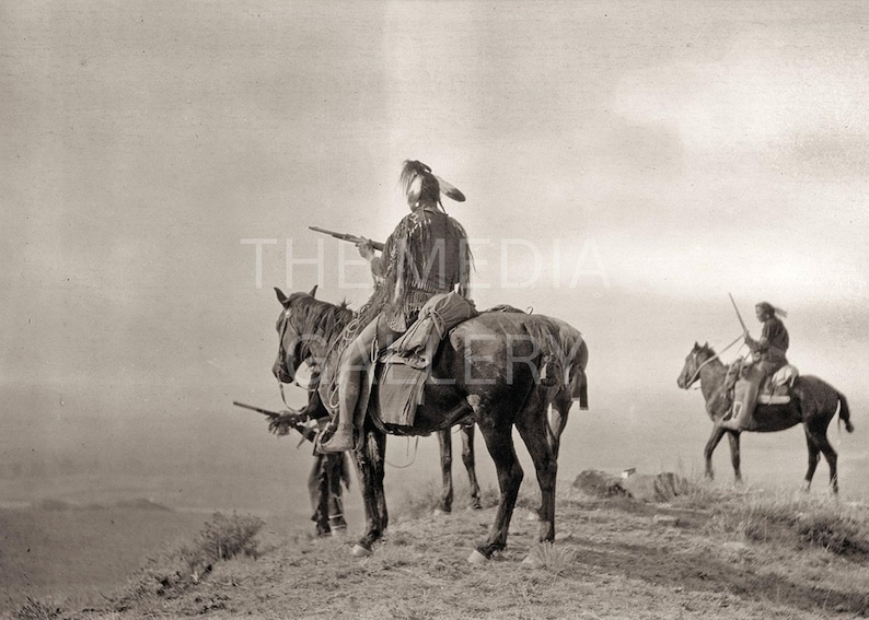 Custer's Crow Scouts Photo Print - Native American Art - Dog Art ...