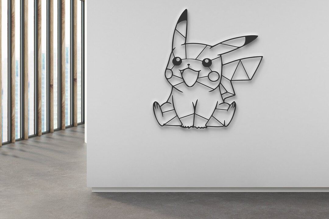 Pikachu Laser Cut Wall Decor wall Decor - Etsy