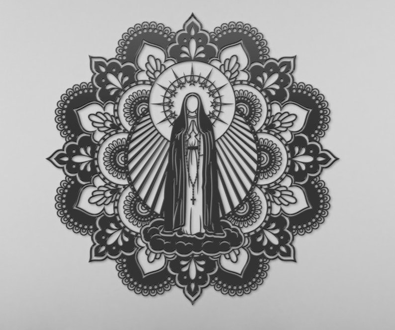 Our Lady of Fatima - Wall Decoration - Wall Decor - Laser Cut - Etsy