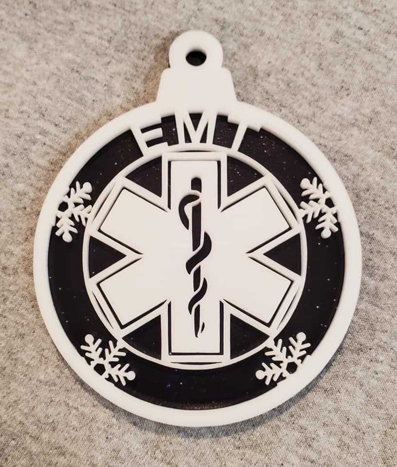 EMT Christmas Ornament SVG - Etsy