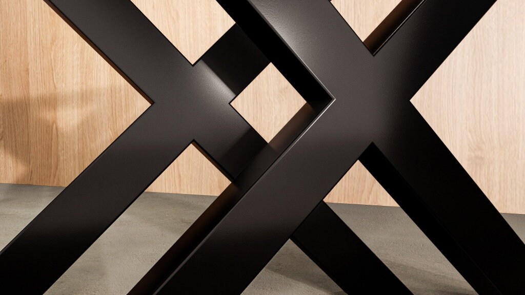 X-style Table Legs, Dining Table Legs, Metal Table Legs, X Shape Legs ...