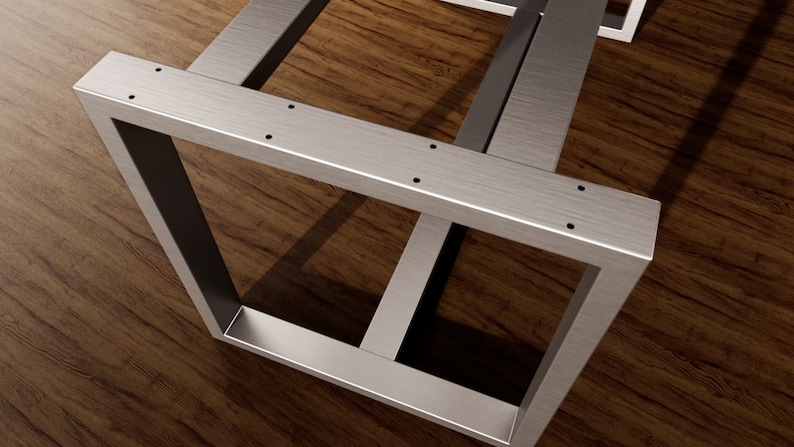 Stable Base Made of Two Square Frames for Large and Heavy Tables, Table ...
