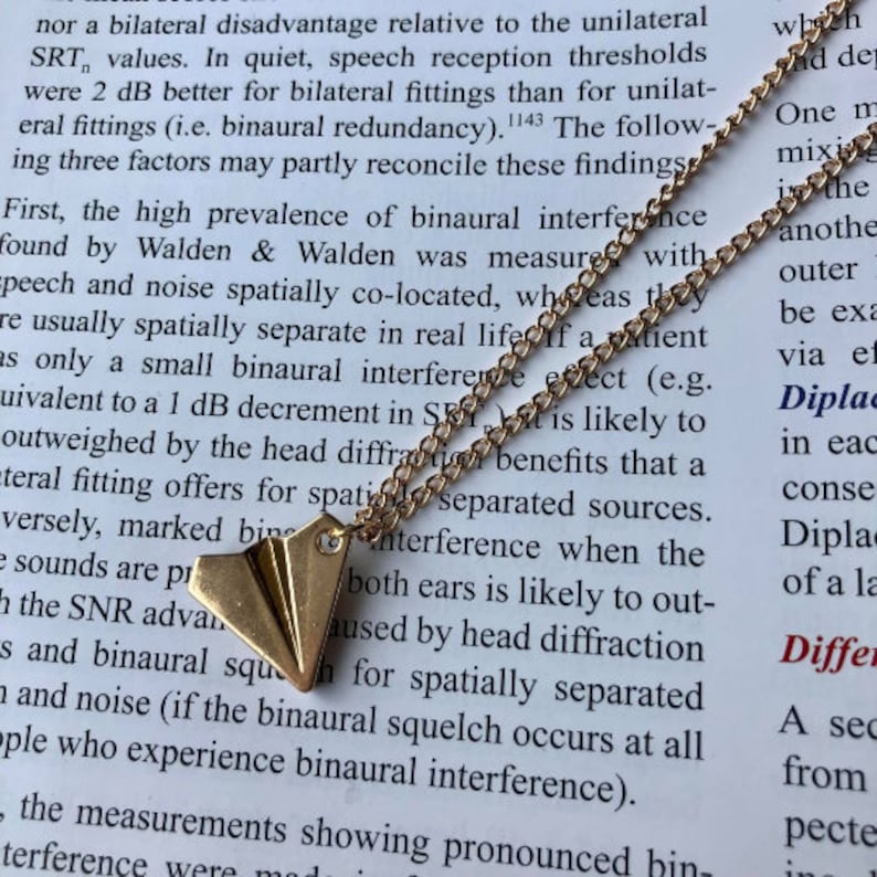 Paper Plane Pendant Airplane Necklace Taylor Swift Swiftie - Etsy UK