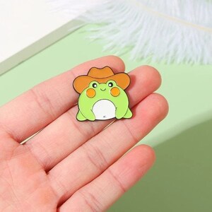Cute Cowboy Frog Adorable Y2K Aesthetic Style Soft Enamel Pin - Etsy