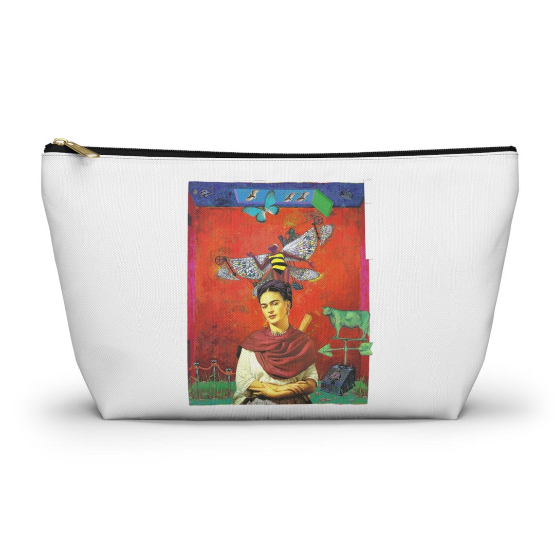 Frida Kahlo and the Bee Art Pouch, Colorful Creative Organizer for ...