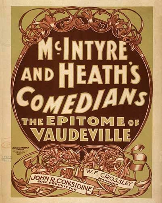 Vaudeville Circus Poster