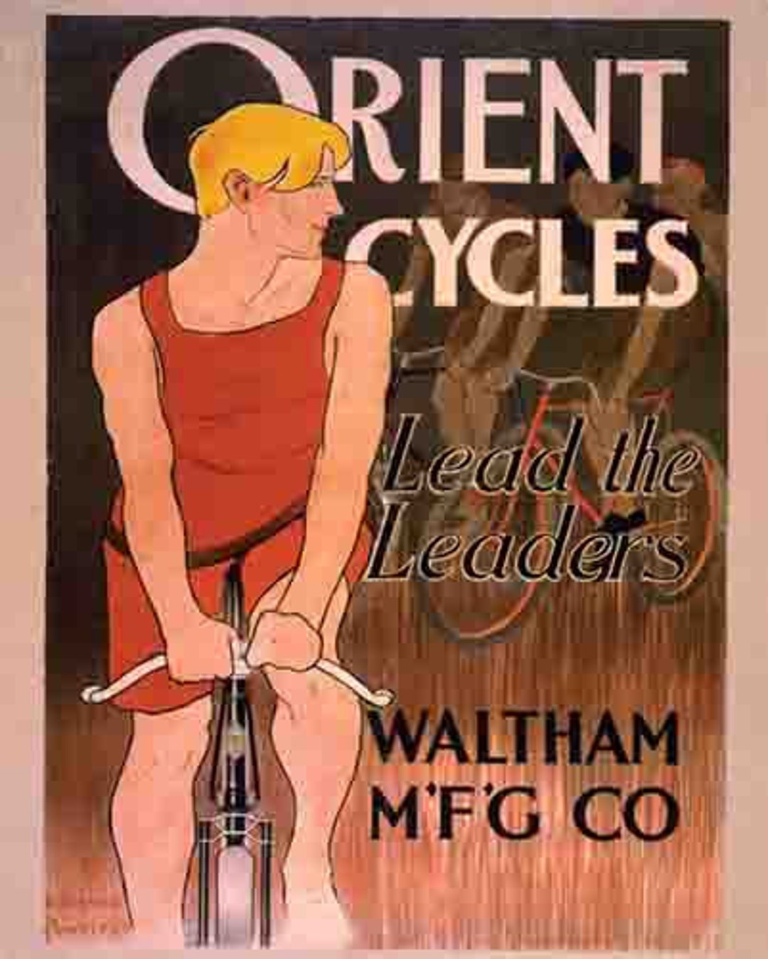 Vintage Orient Bicycles Poster Digital Art Print Retro - Etsy