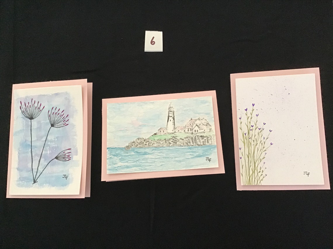 Hand Painted Watercolor Note Cards - Etsy