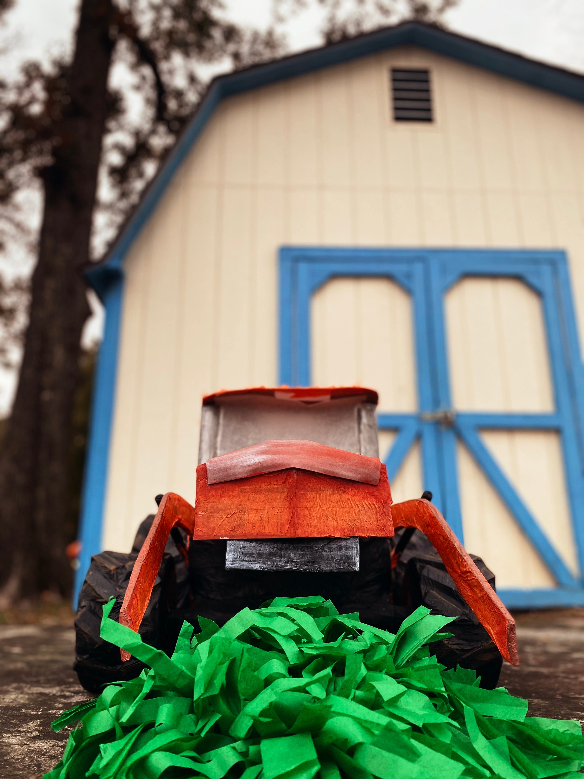 Tractor Pinata Orange Tractor Farm Party Prop Kubota Tractor Backyard ...