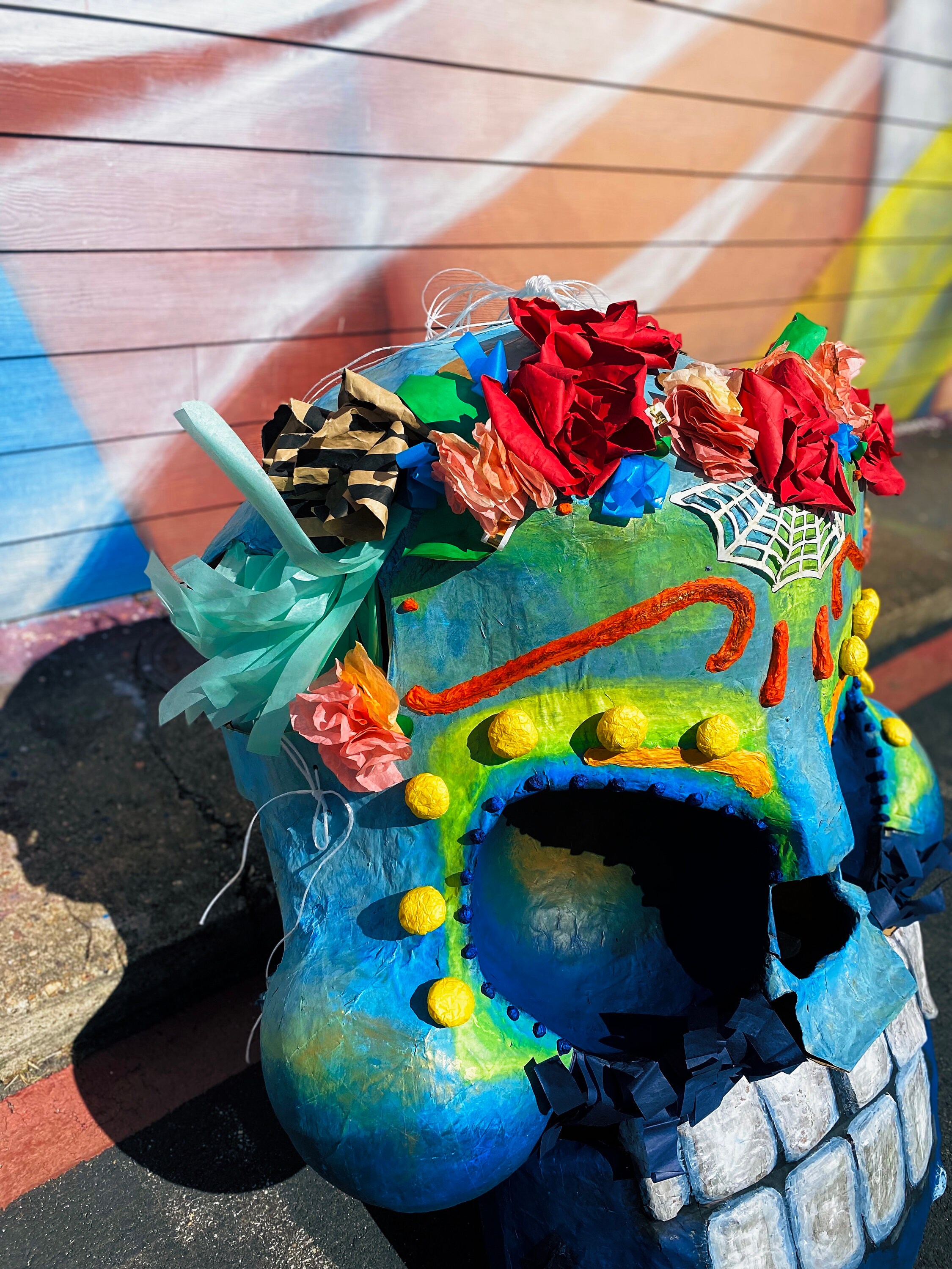 Skull Pinata 3D Party Decor Calavera Pinata Fiesta Party Colorful ...