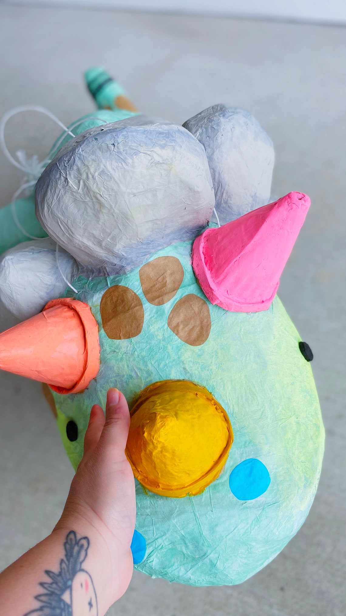 Dinosaur Pinata 3D Party Decor Triceratops Pinata Toddler Party ...